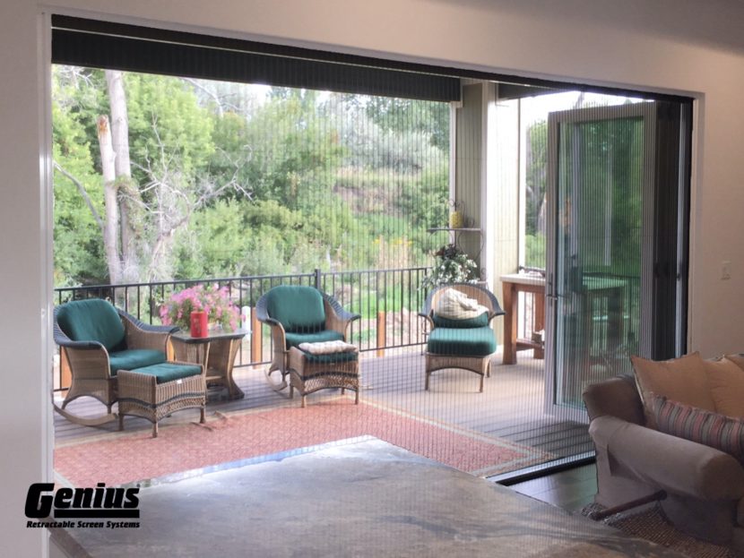 Large Opening Retractable Screen Doors | Sun Peak Shade